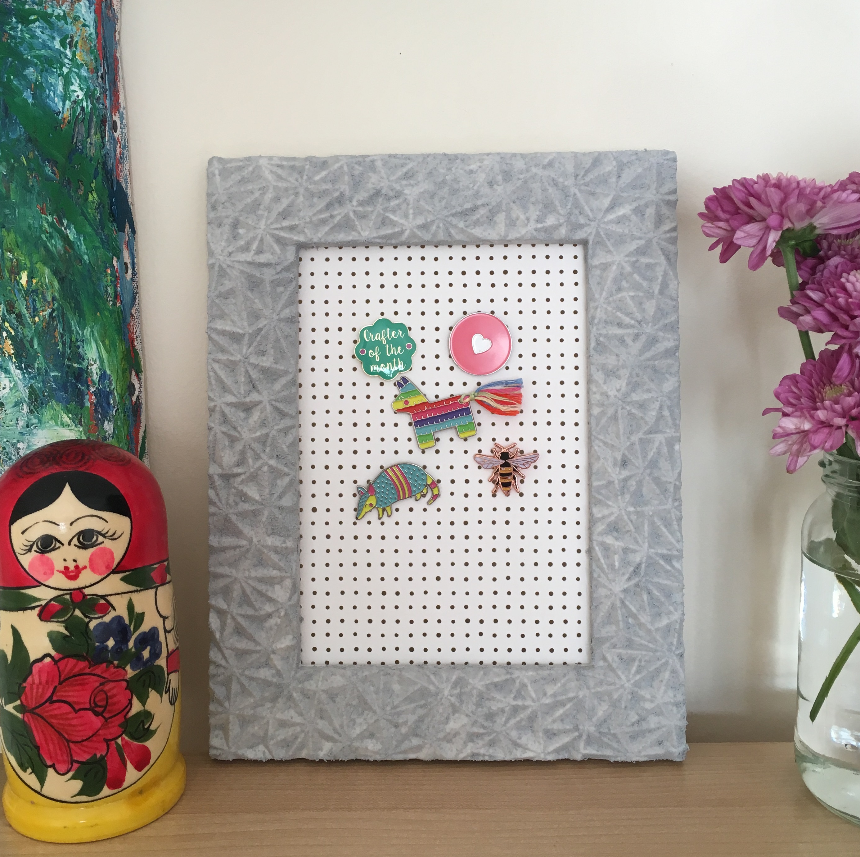 DIY Enamel Pin Display Holder – I Heart Maggie