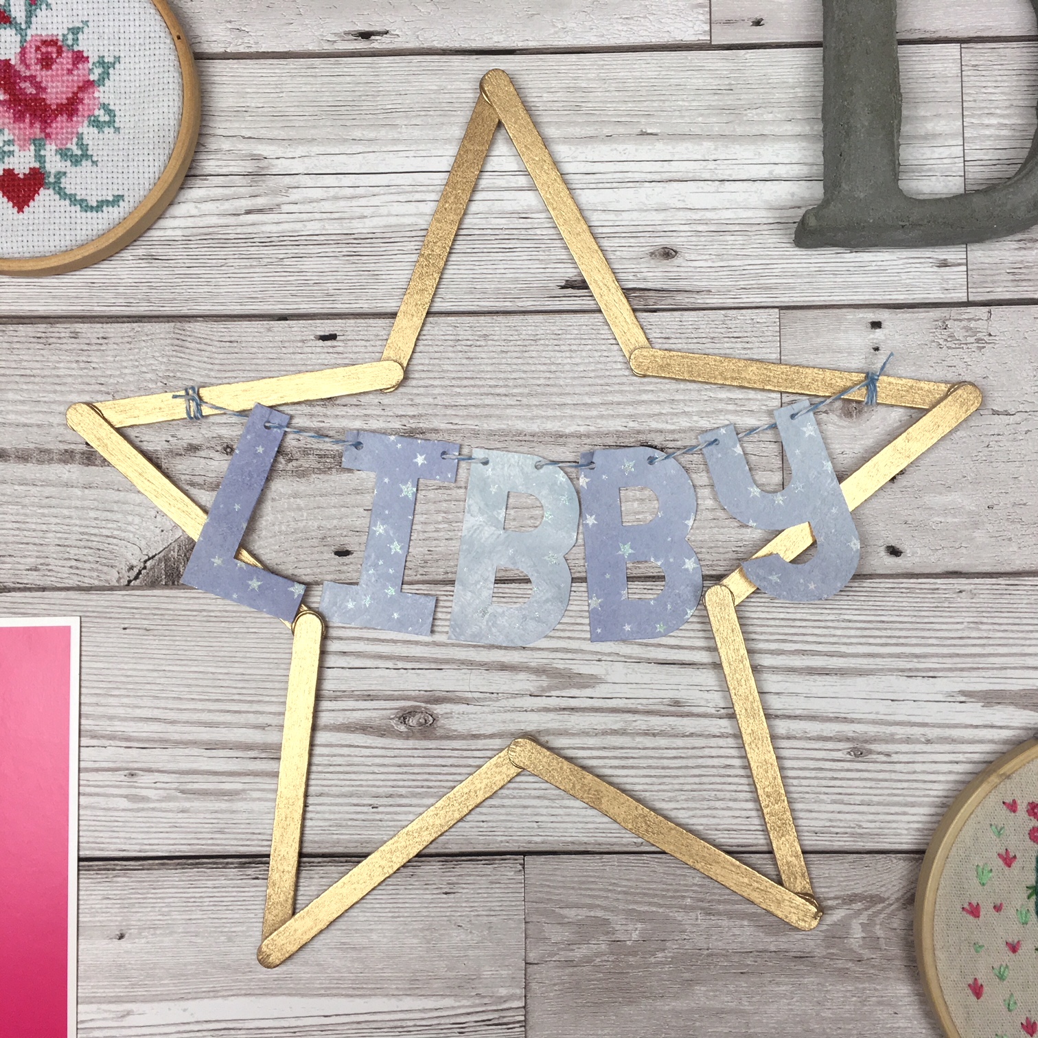 DIY Hanging Star Tutorial – I Heart Maggie