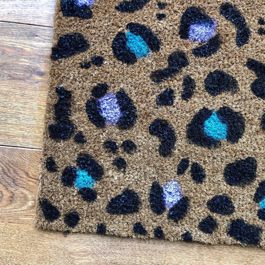DIY Leopard Print Door Mat – I Heart Maggie