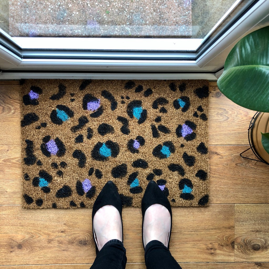 DIY Leopard Print Door Mat – I Heart Maggie
